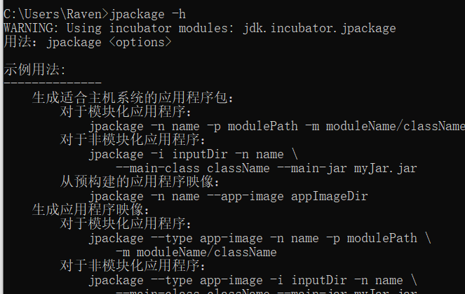 Java应用程序打包-jpackage使用记录 | Raven's Blog